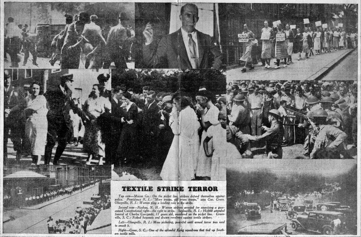 ‘Record of Terror in the Textile Strike’ from Labor Defender. Vol. 10 ...