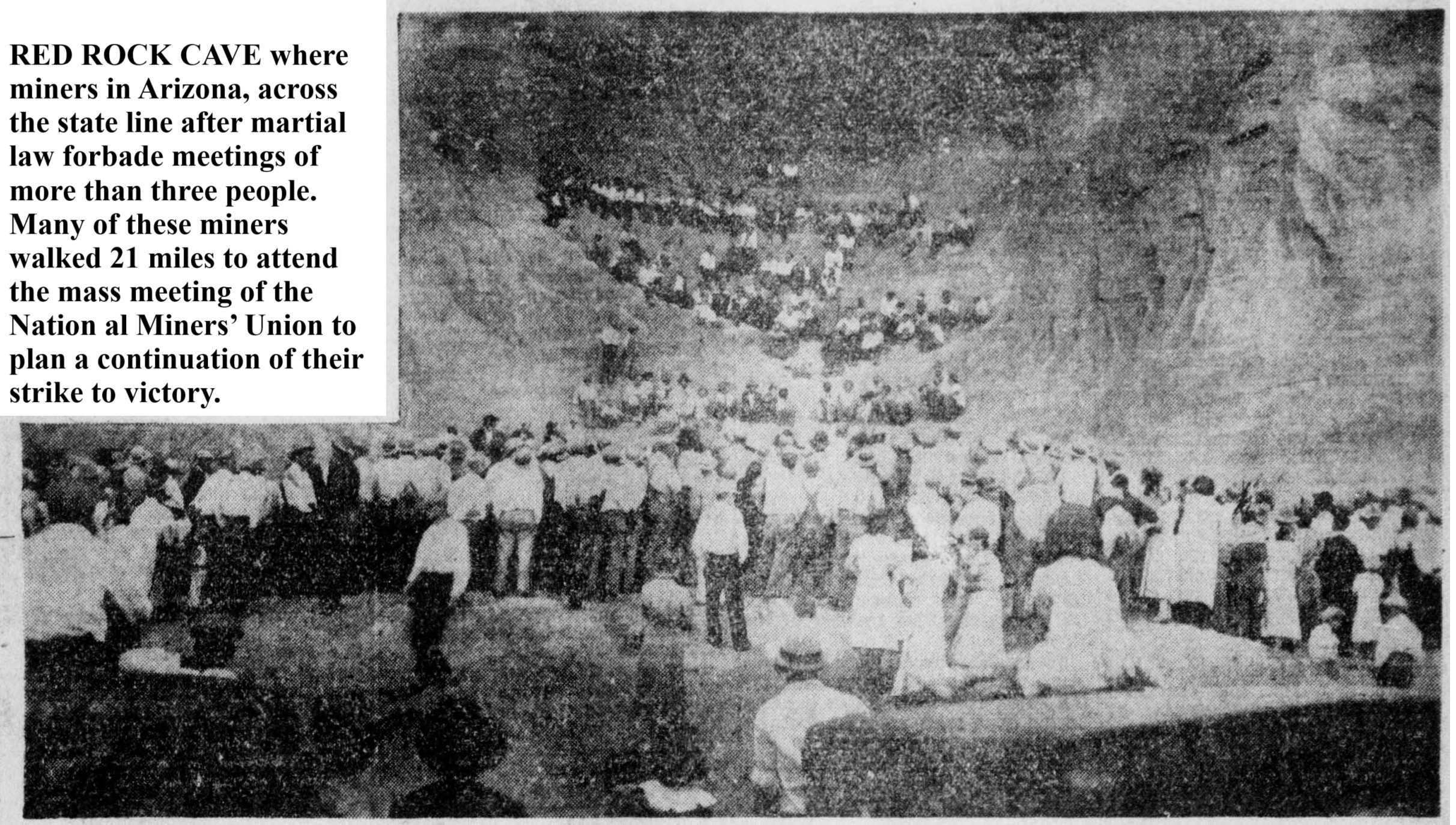 ‘600 Miners Cross Over to Arizona for Strike Meeting’ from The Daily ...